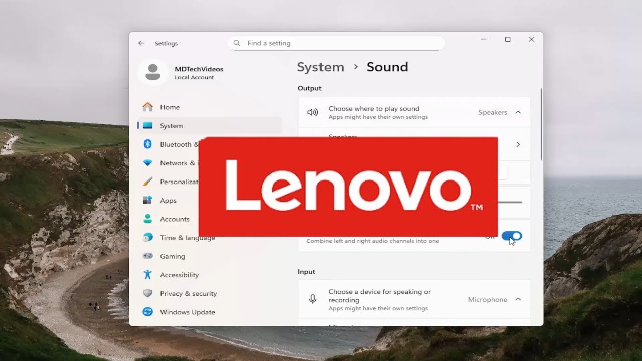 How to Enable/Disable Mono Audio on Lenovo Laptop [Tutorial] - YouTube