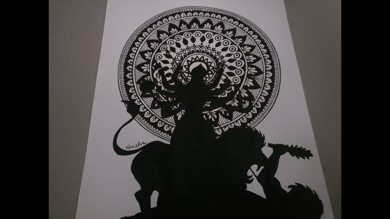 mandala art | doodle art | Durga Maa | Navratri special - YouTube