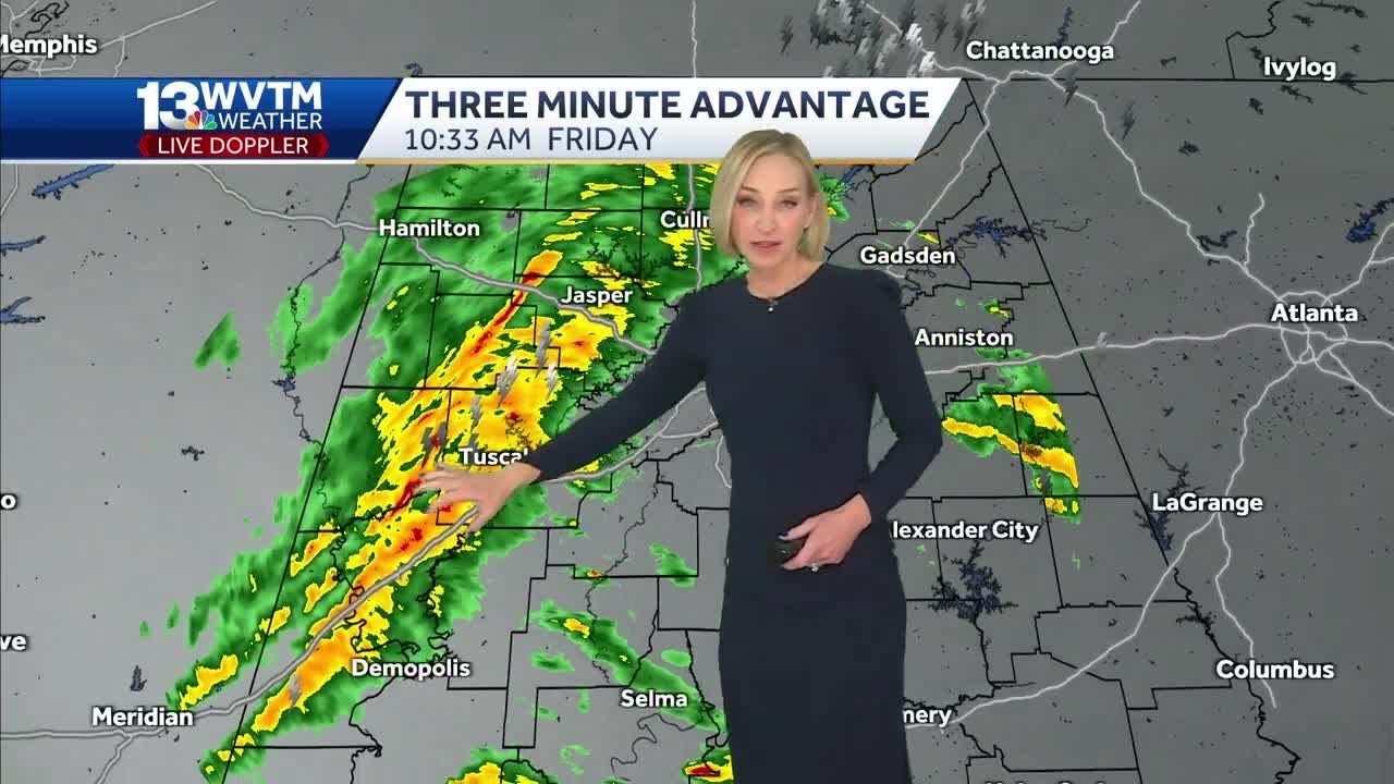 High winds, hail possible Friday as severe storms cross Alabama - YouTube