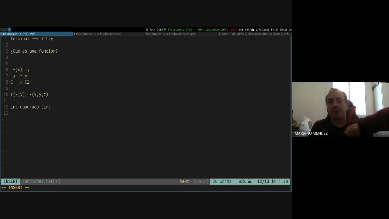 Algo1Mendez - Teórica - Introducción a la Modularización - YouTube