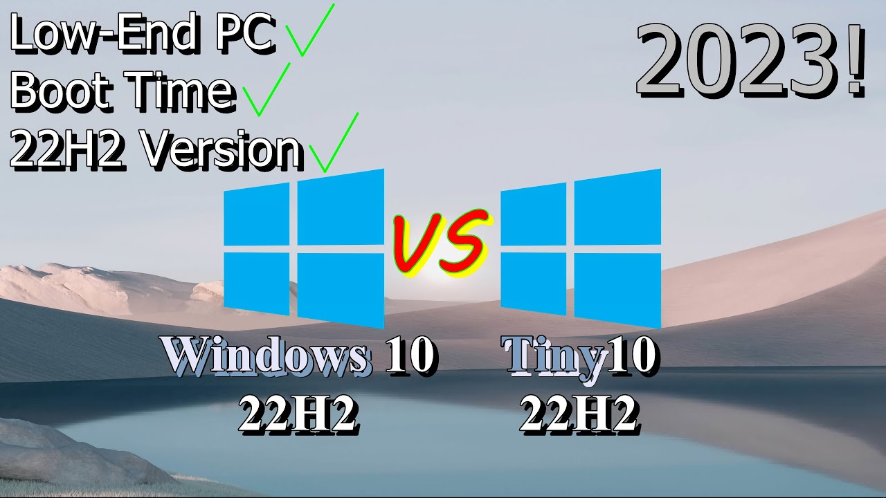 🔧Windows 10 22H2 VS Tiny10 22H2 Manakah Yang Lebih Ringan? | 2023! - YouTube