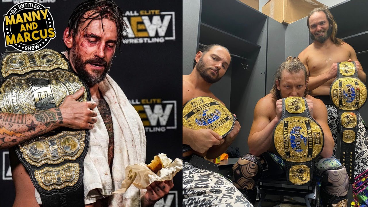 Backstage fight between CM PUNK and THE ELITE during ALL OUT Press ...