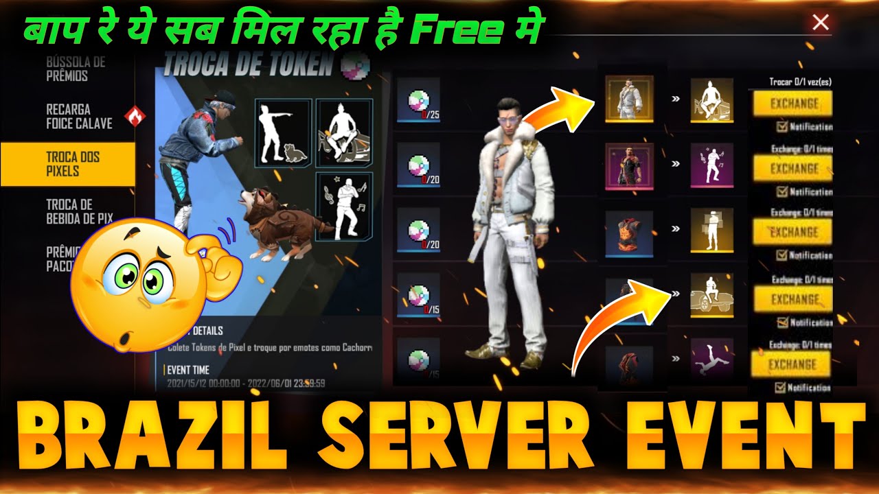 brazil server free fire event। india server vs brazil server event ...