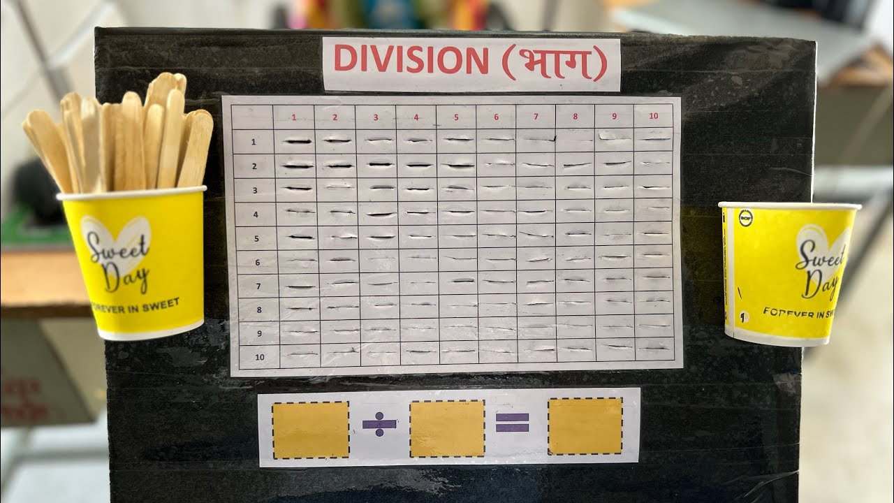 Division TLM || Method 2 || Math TLM || TLM for primary school - YouTube