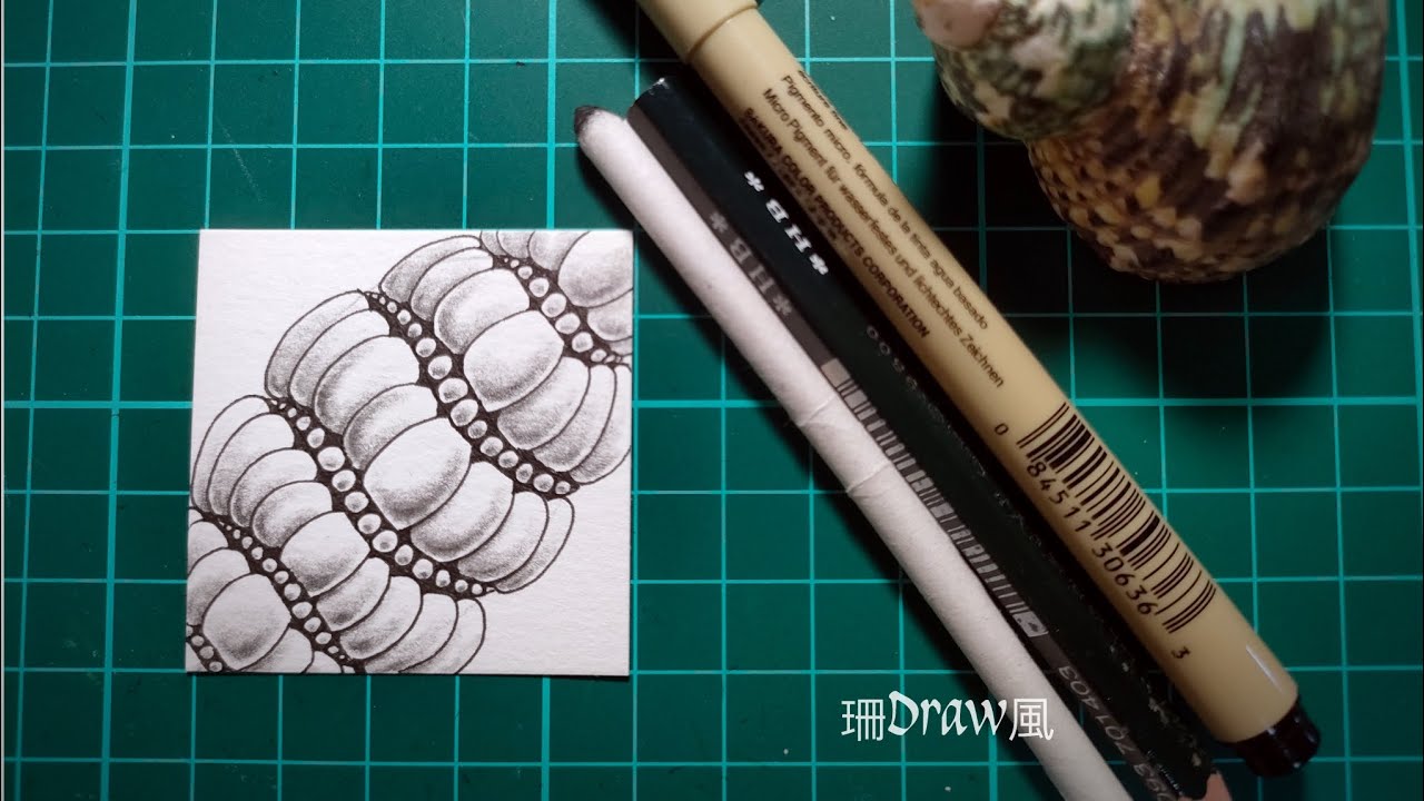 Zentangle®官方禪繞畫圖案 - 派克(Purk） - YouTube