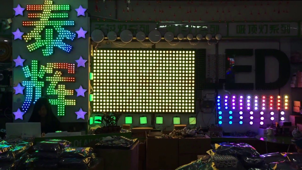 single color,RGB and programmable led pixel module string - YouTube