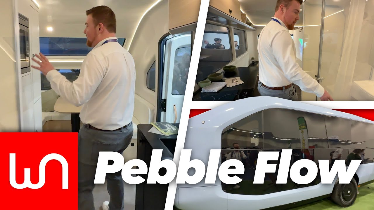 Pebble Flow Electric RV Trailer: Interior Tour At CES 2025! - YouTube