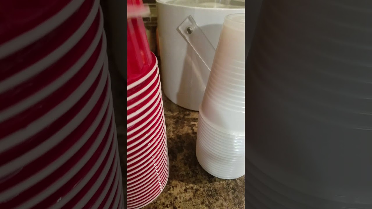 Knocking down cups - YouTube