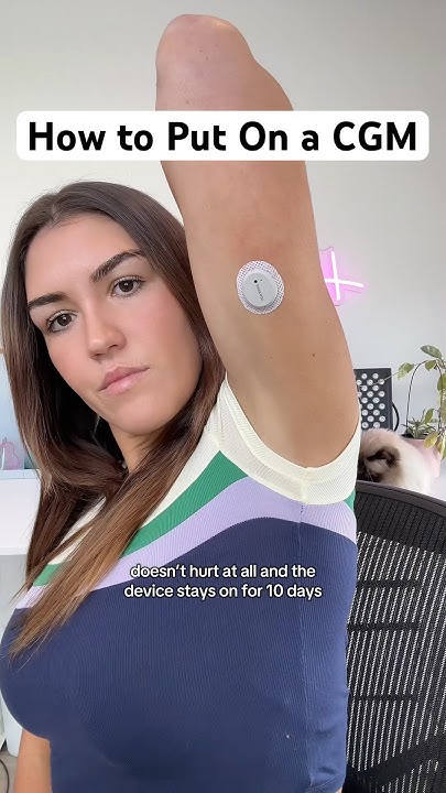 How to Put On a Continuous Glucose Monitor (CGM) - YouTube