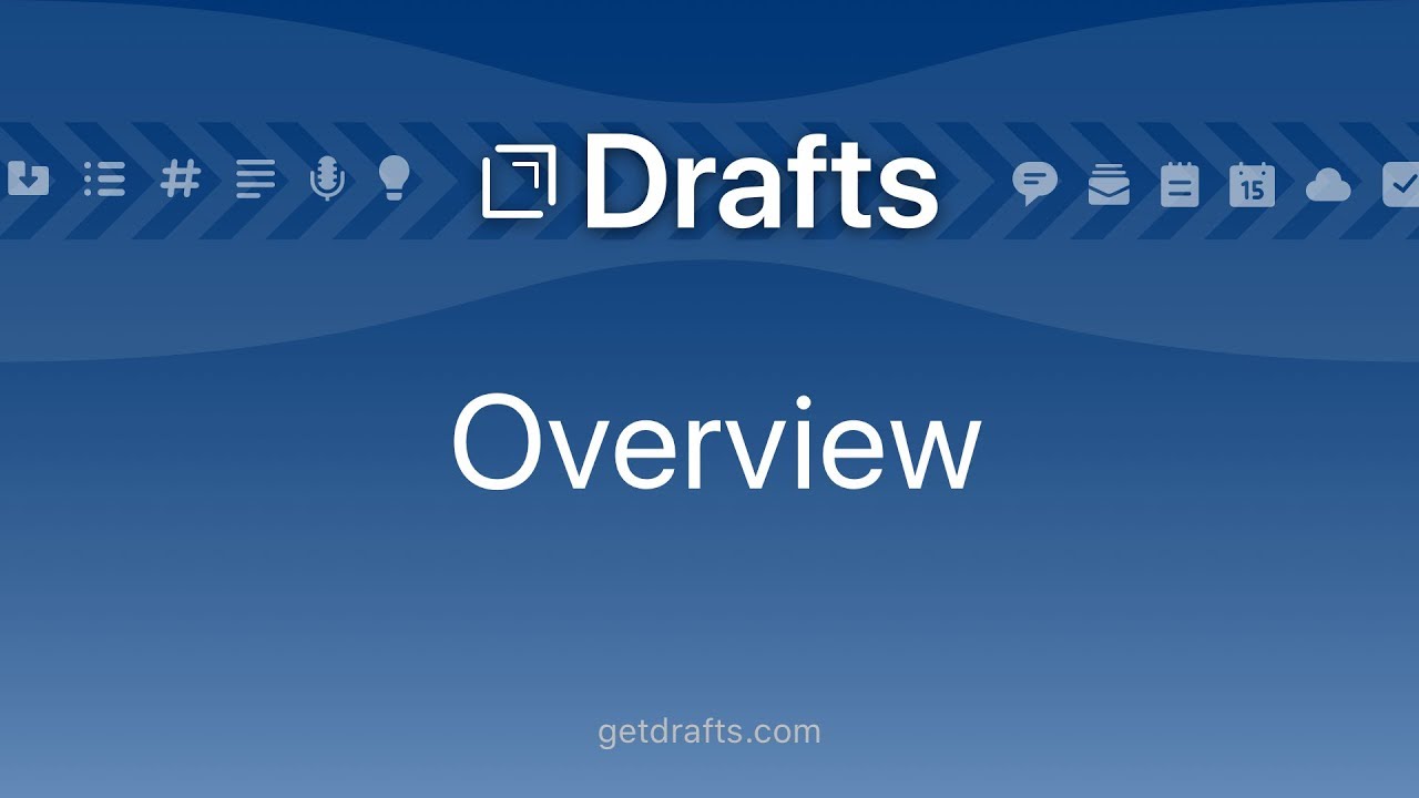 Drafts 5: Overview - YouTube