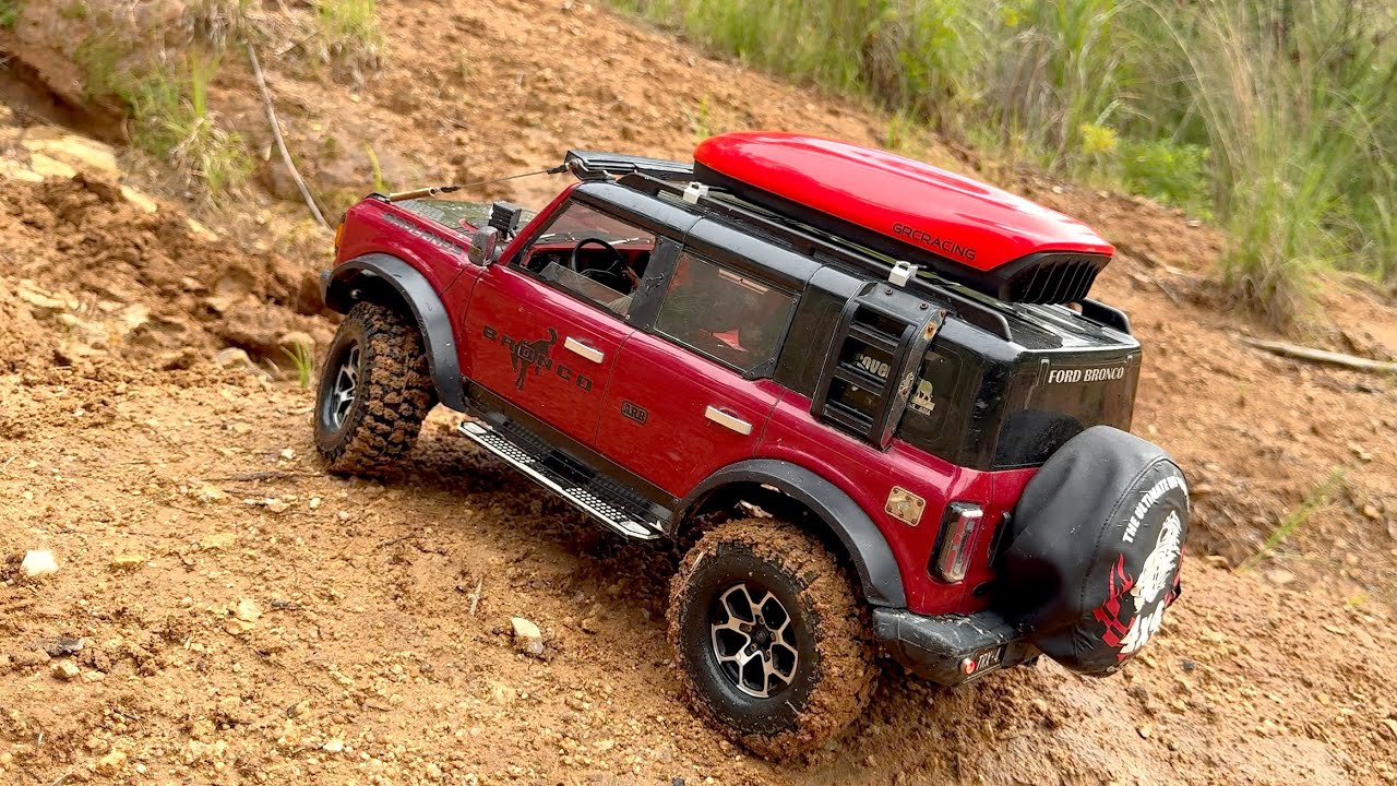TRAXXAS TRX-4 | Ford NEW Bronco 1/10 Scale RC car Off-road Driving 4X4 ...