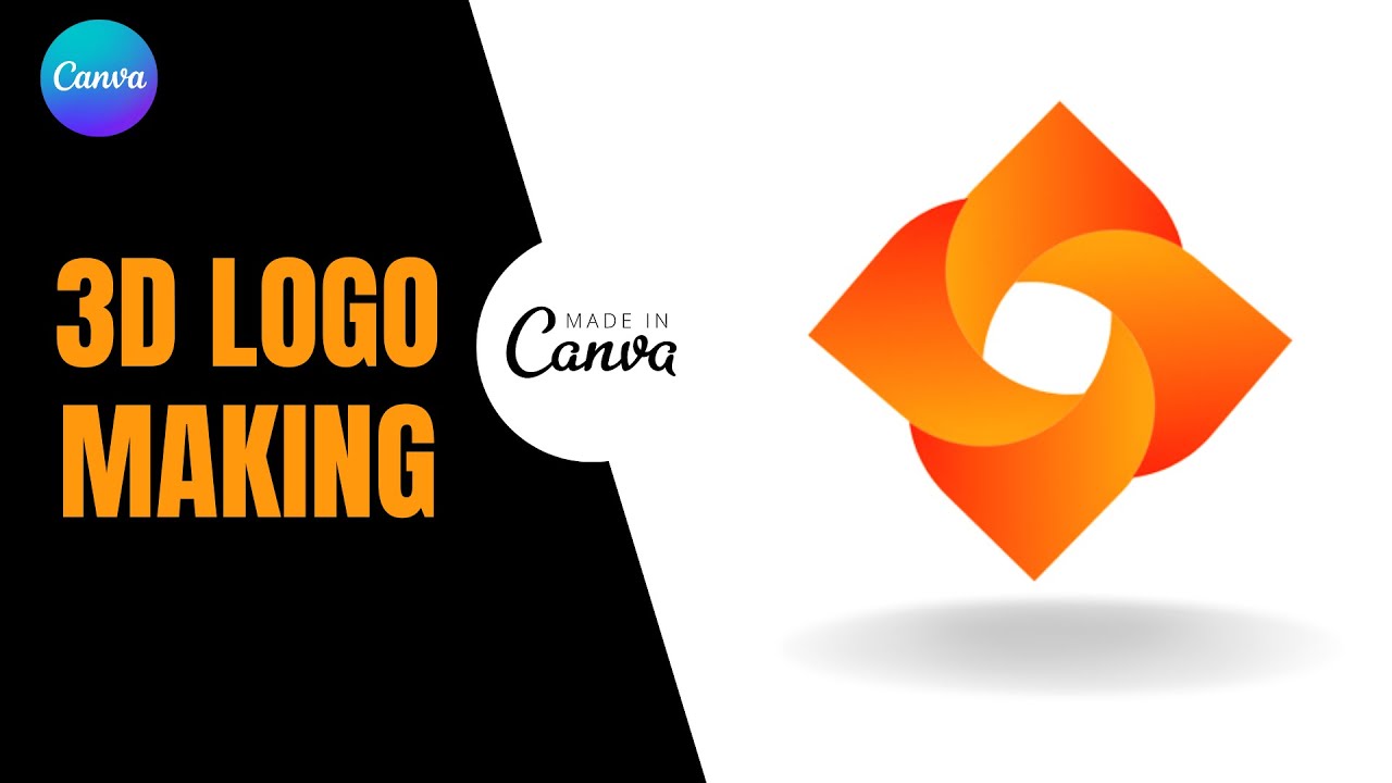 How to make Logo in Canva? 3D Logo Design in Canva l Canva Logo Design ...