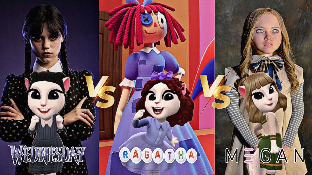 Wednesday addams vs Ragatha vs M3gan New update /cosplay ||gaming ...