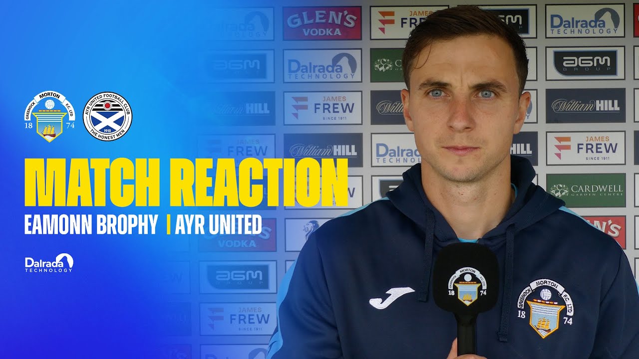 Eamonn Brophy | Post Match | Ayr United - YouTube