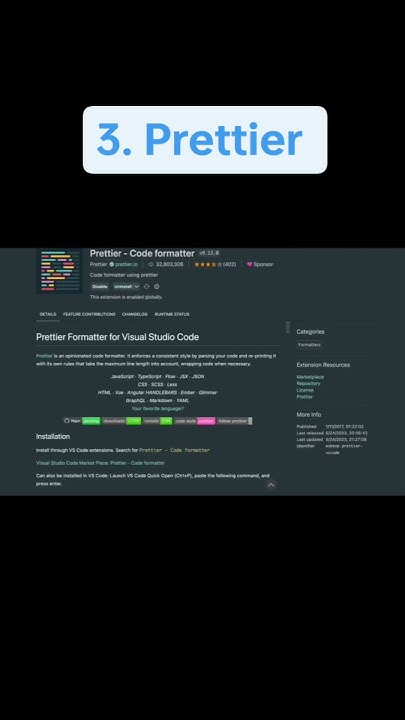 Best VSCODE extensions for the developers 👌#JavaScript #HTML #CSS #vscode #coding #python - YouTube