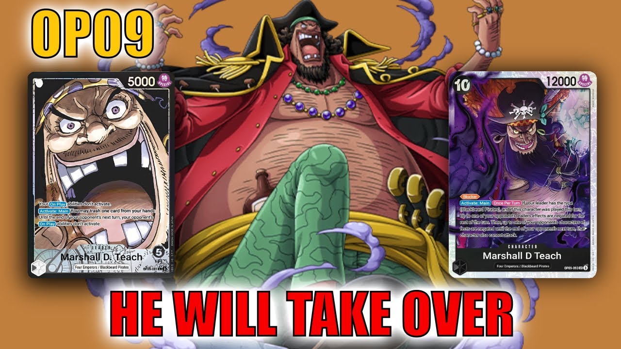 Blackbeard Goes NUTS In OP09 | ONE PIECE TCG DECK LIST AND GAMEPLAY - YouTube