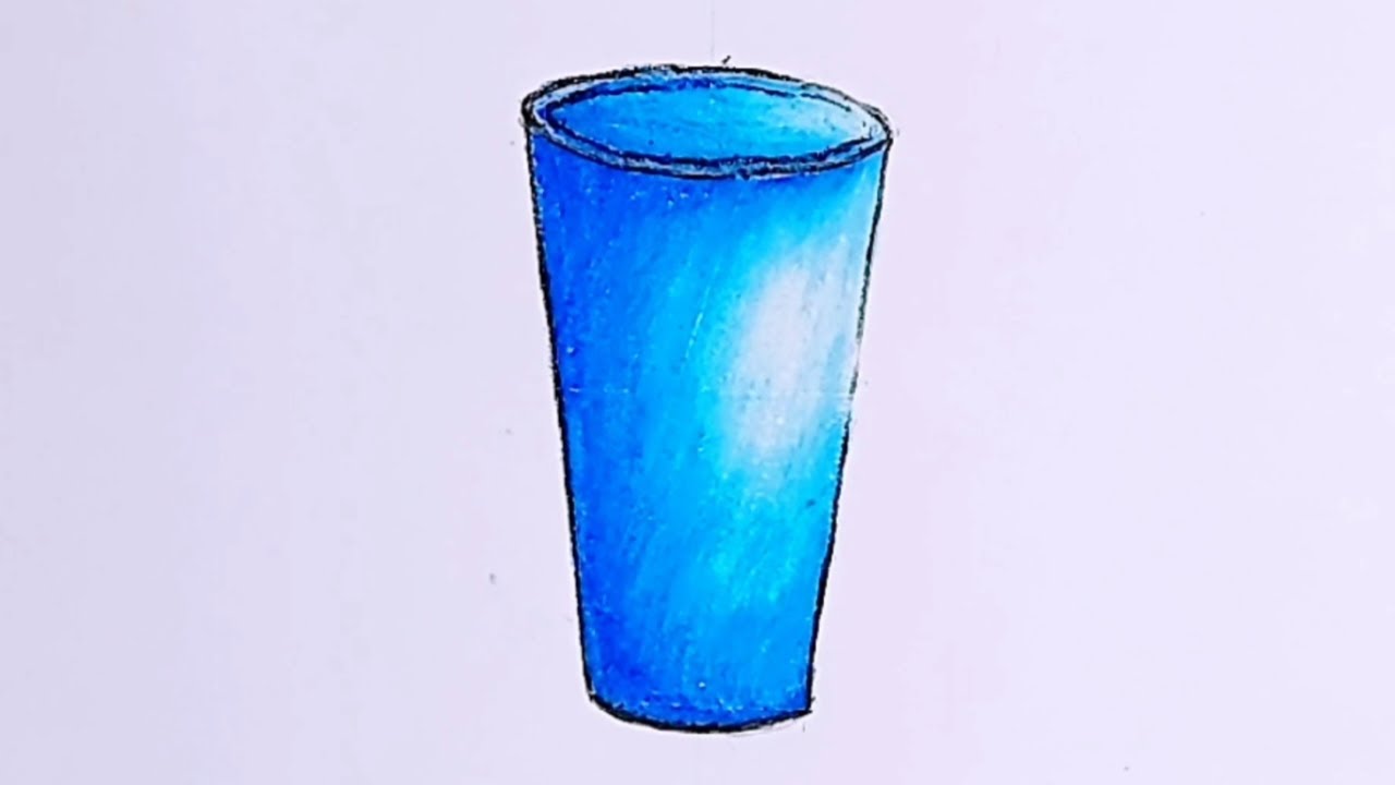How to draw glass step by step (very easy) || Easy glass drawing || art ...