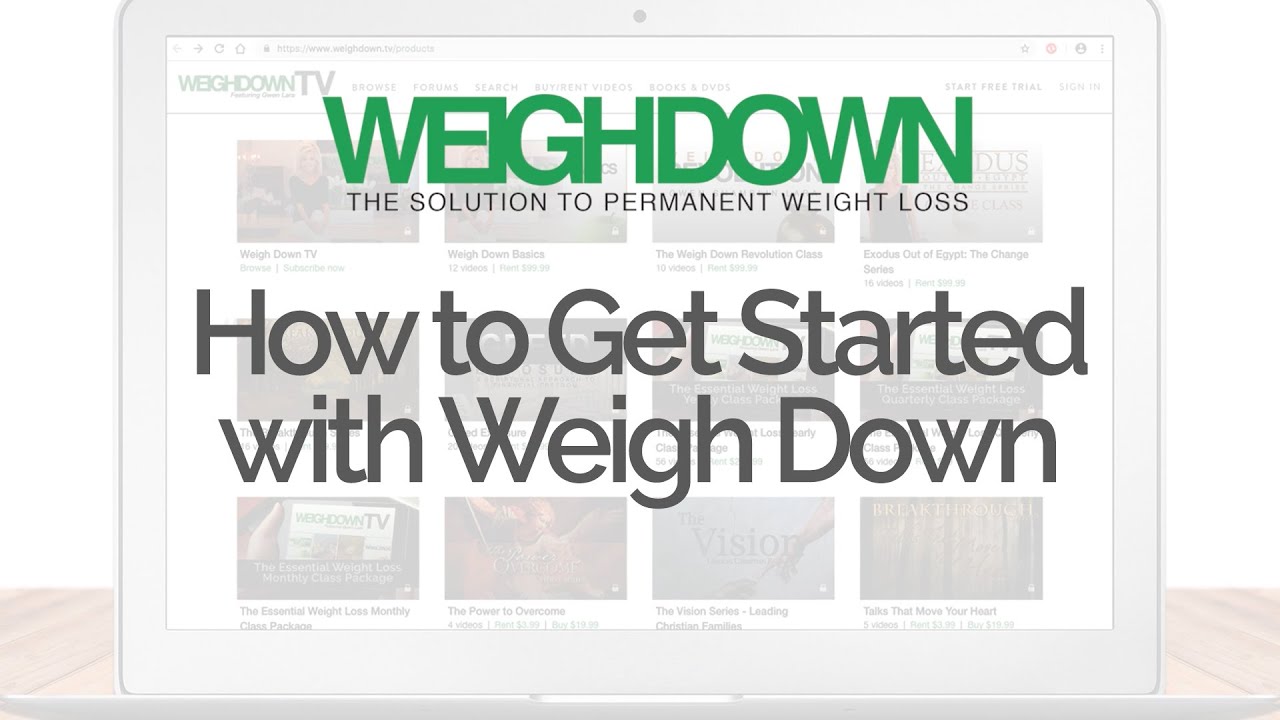 How To Get Started with Weigh Down - YouTube