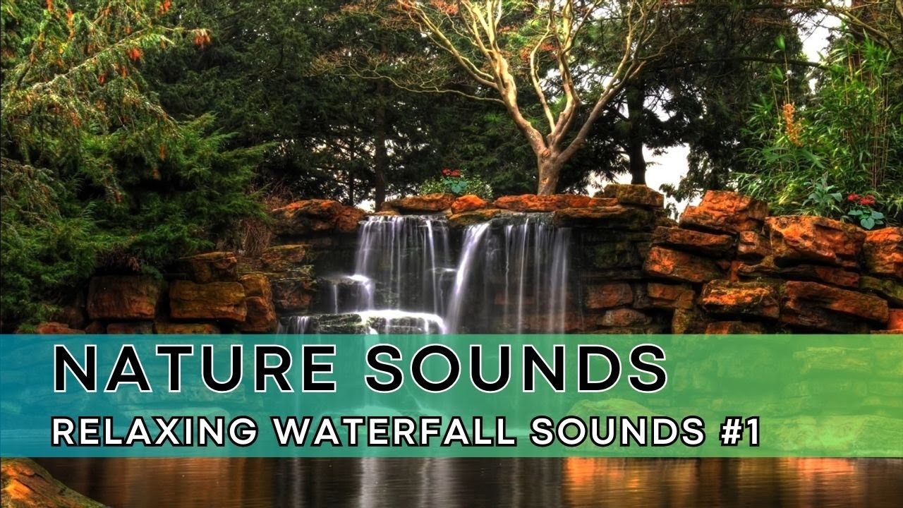 Healing Waters Calming Waterfall 💦 │ Relaxing Nature Sounds For ...