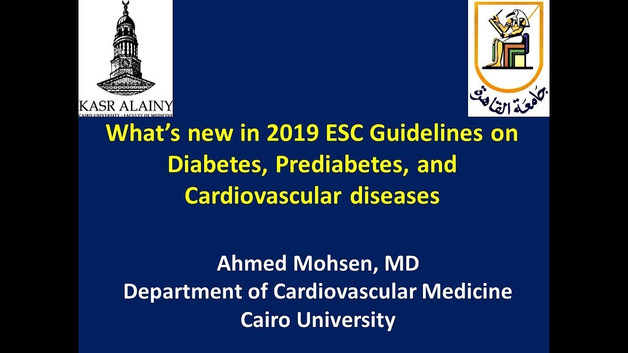 What's new in 2019 ESC Guidelines for Diabetes, Pre-diabetes and ...