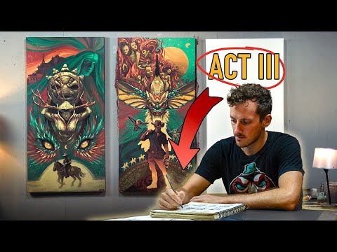 How a Pro Artist Creates a Successful Trilogy Painting Series (Ep4 ...