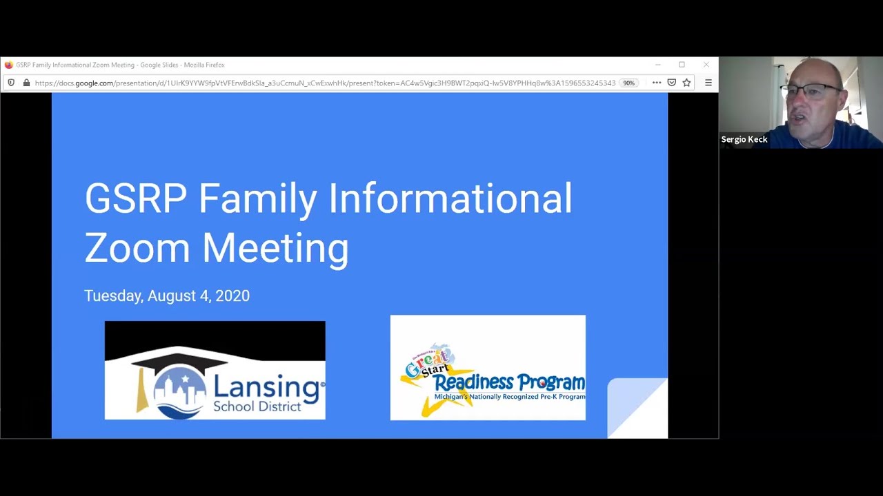 GSRP Parent Meeting - August 4th, 2020 - YouTube