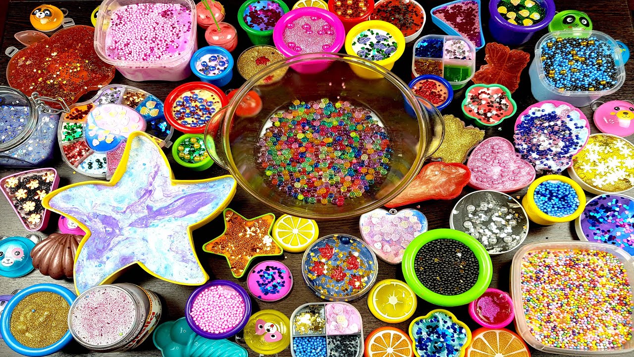 Old slime mixing making slime smoothie #136 - YouTube