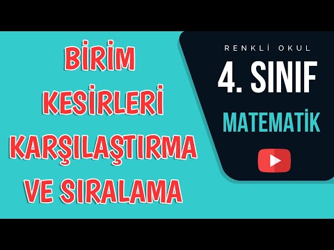 Birim Kesirleri Karşılaştırma ve Sıralama - 4. Sınıf Matematik