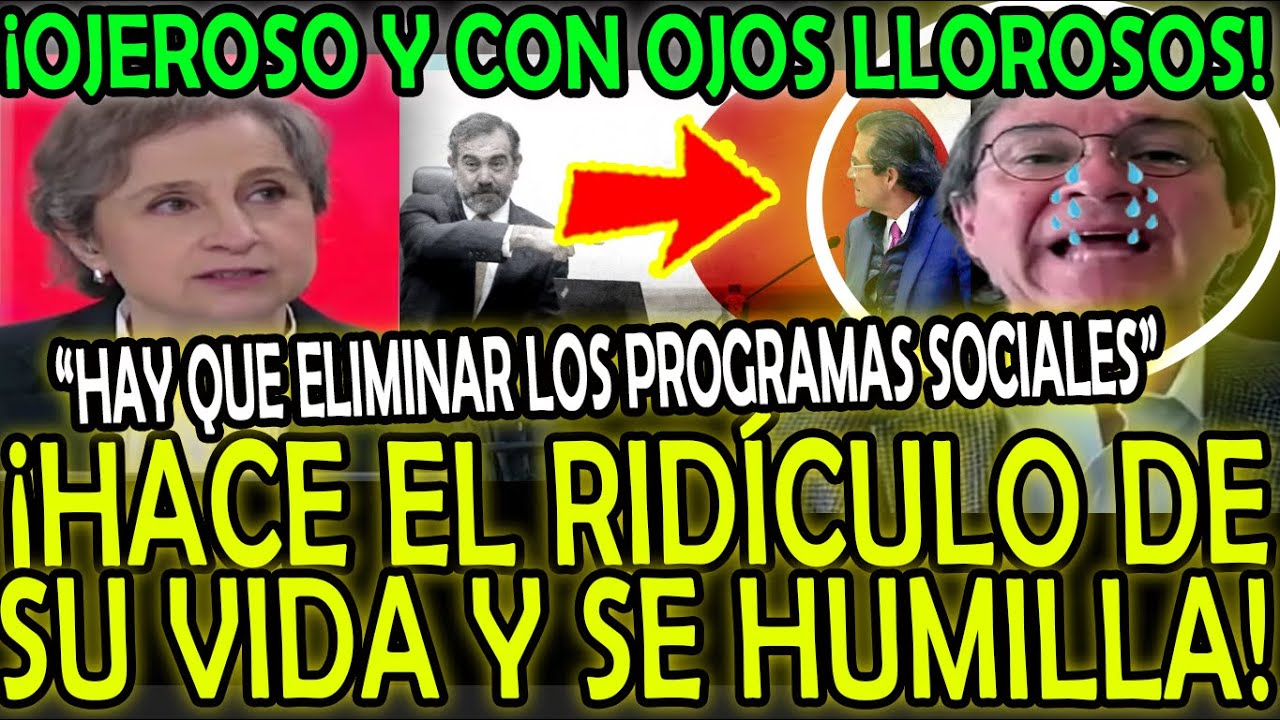 ¡OJEROSO Y CON OJOS LLOROSOS! "HAY QUE ELIMINAR PROGRAMAS SOCIALES Y ...