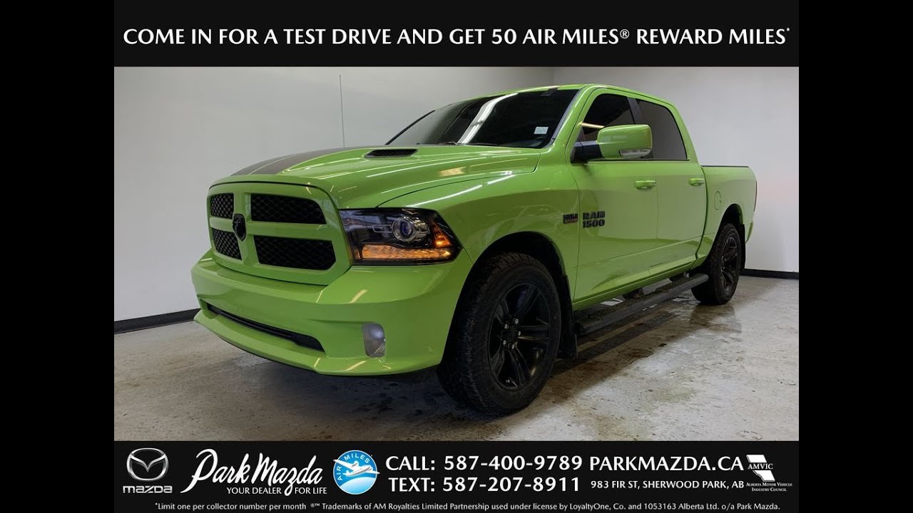 GREEN 2017 Ram 1500 SPORT Review - Park Mazda - YouTube