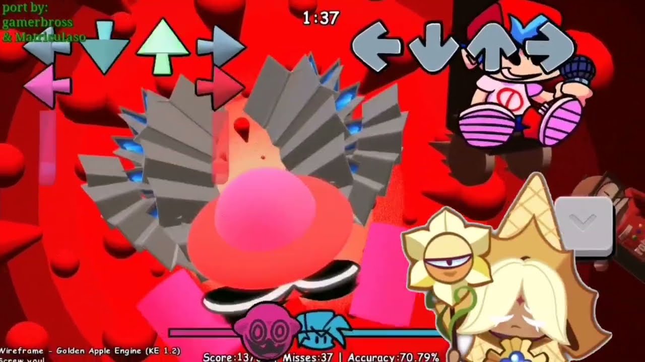 Vanilla cookie but playing Fnf VS Dave and bambi Golden Apple ...