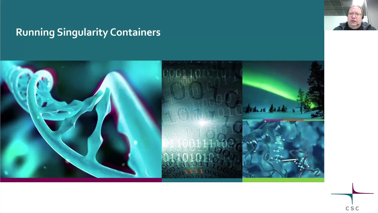 Webinar: Running Singularity containers in Puhti - YouTube