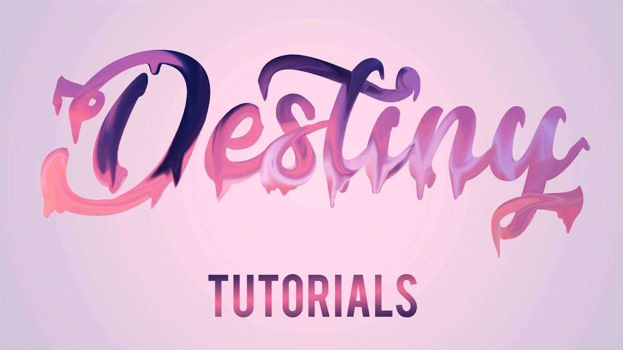 Paint Dripping Text Effect | Photoshop Tutorials - Destiny of Tutorials - YouTube