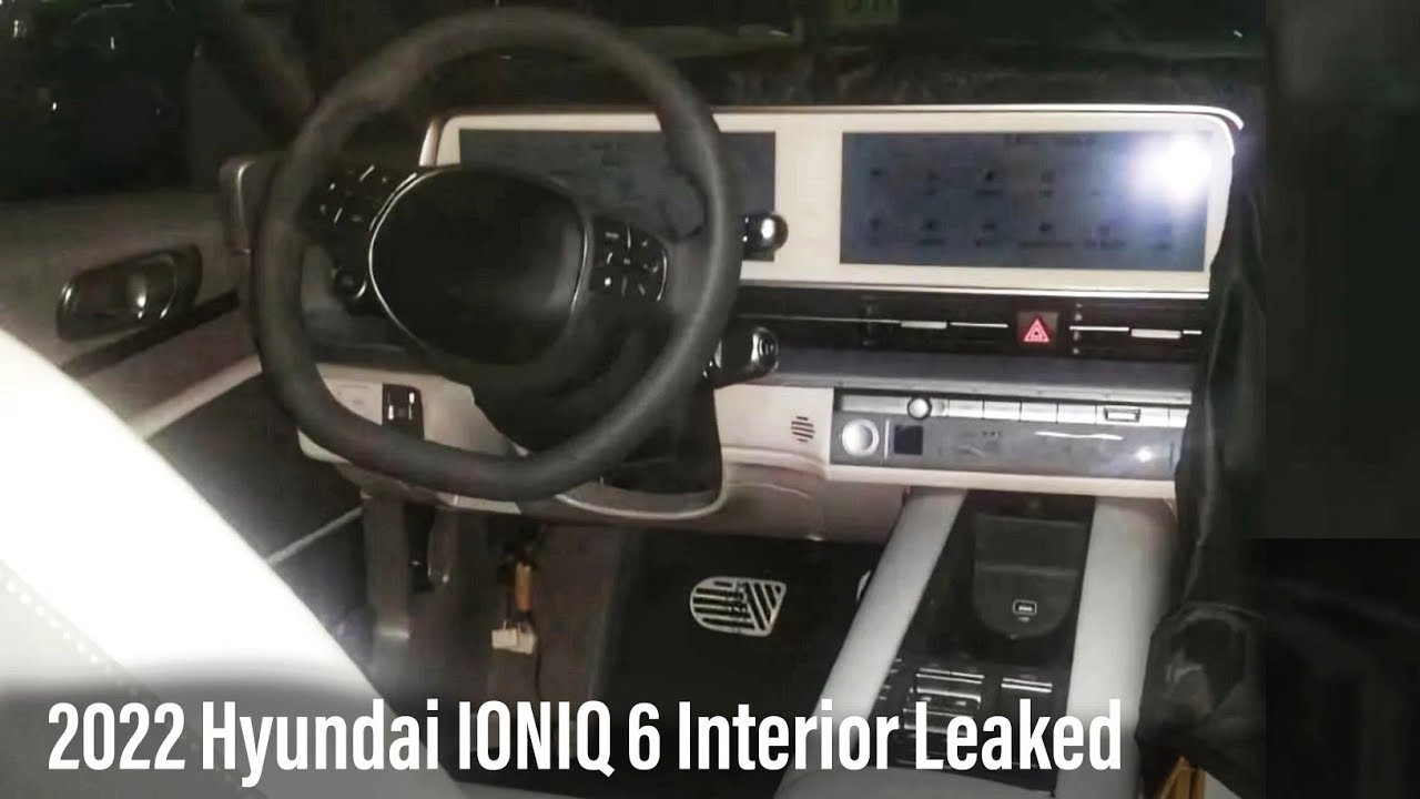 2022 Hyundai IONIQ-6 Interior Leaked - YouTube
