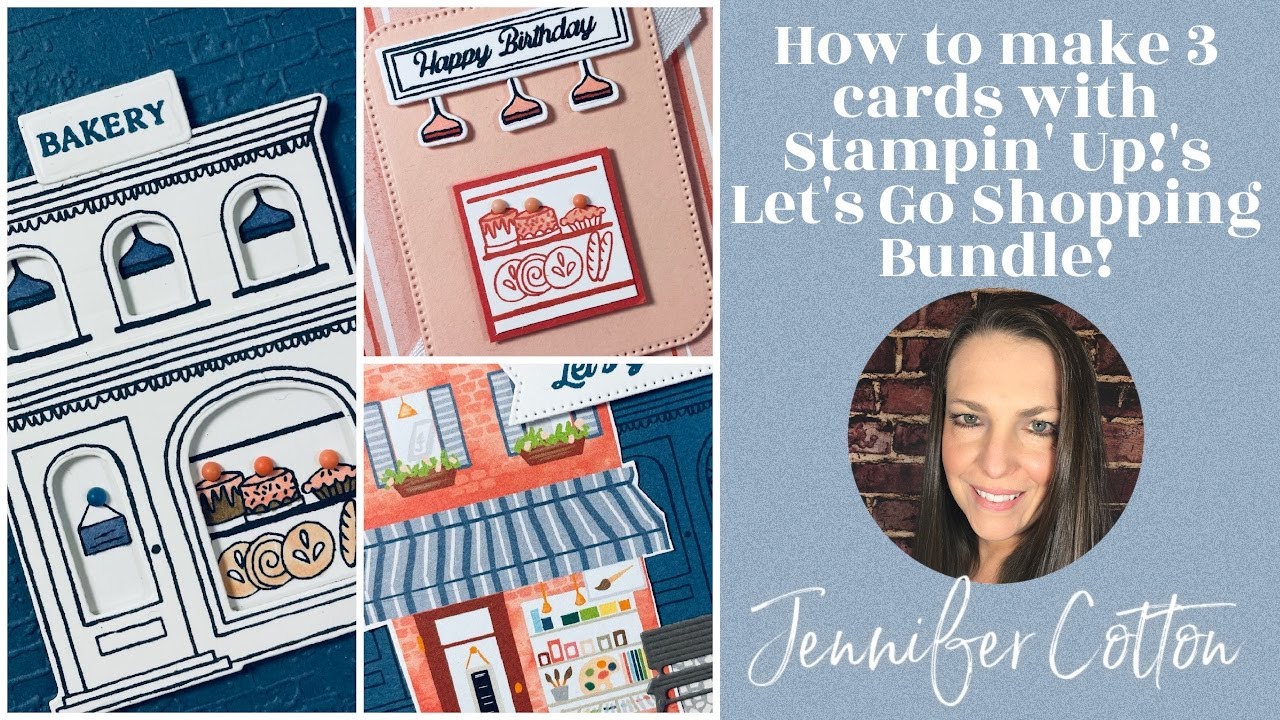 Free Card Class: Stampin' Up!'s Let's Go Shopping Bundle - YouTube