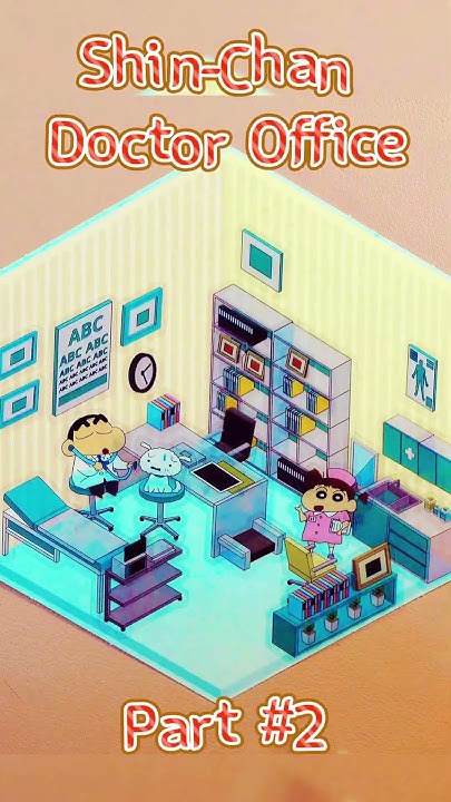 Part #2 How to Complete Shin Chan’s Doctor Office 3D Sticker Scene 🏥 |ASMR DIY Tutorial ...