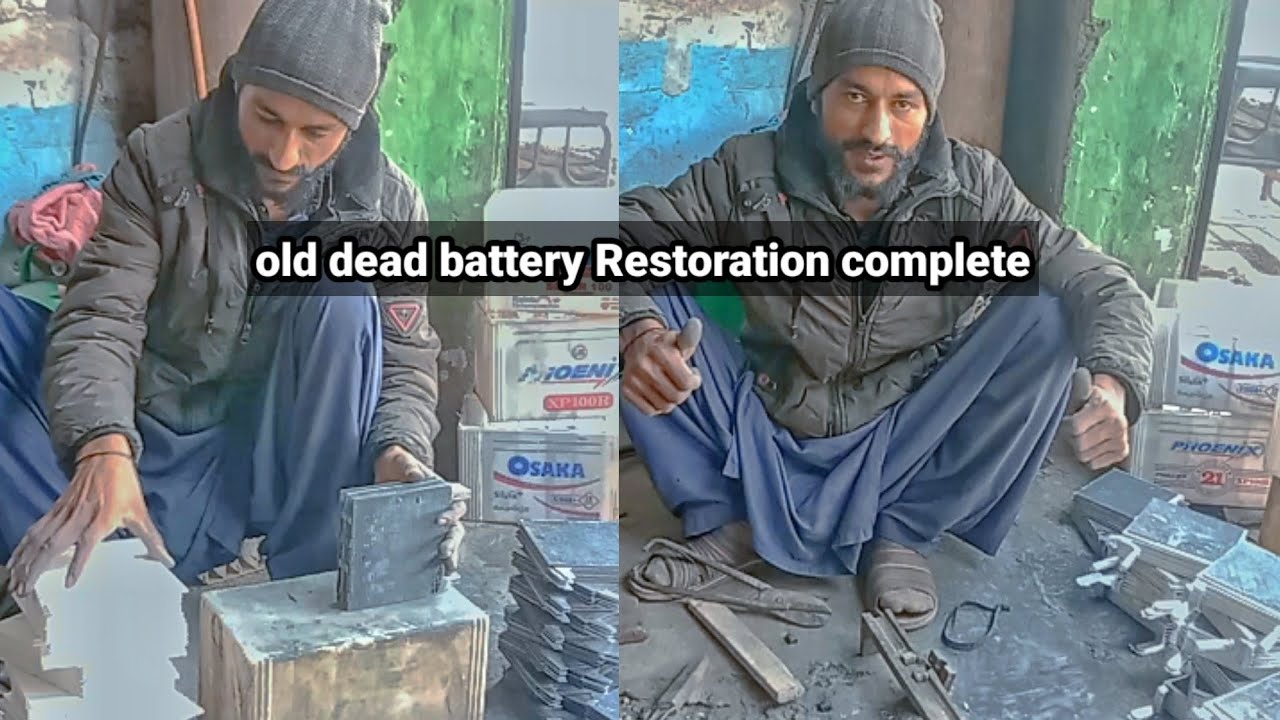 how to amazing technique old dead battery Restoration different part of ...