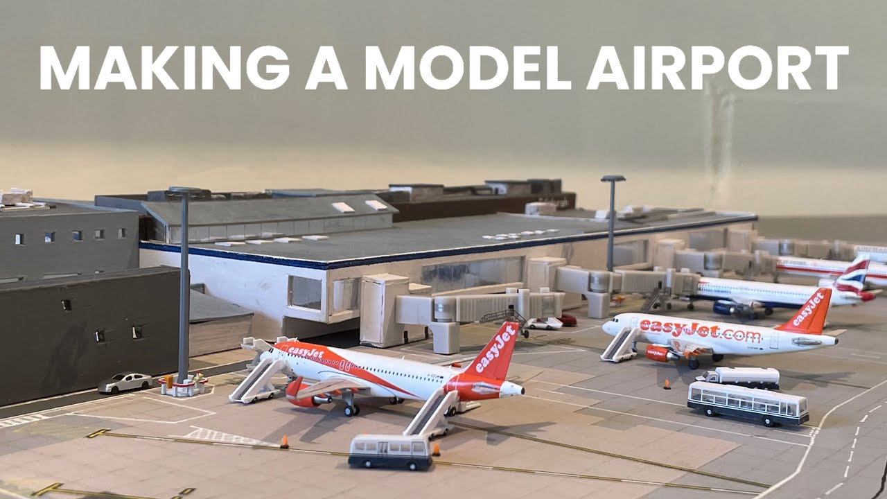 Making a model airport terminal - YouTube