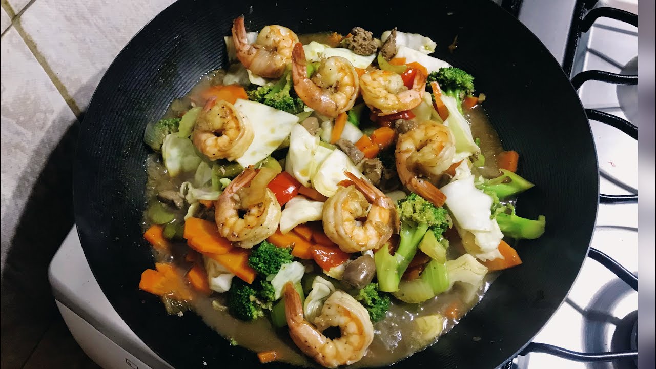 Easy to make chopsuey l shrimp l chicken liver l vegetable - YouTube