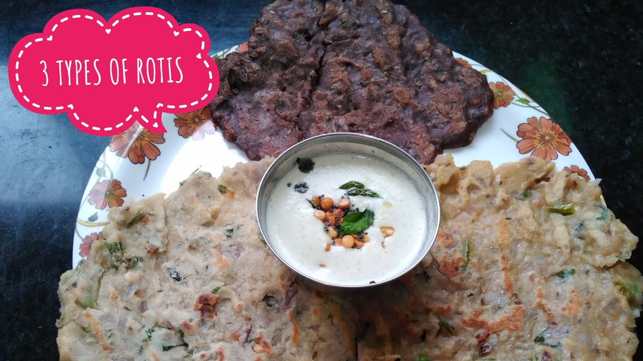 3 Different Roti Recipes | Healthy Rotis | Easy Dinner/Breakfast ...