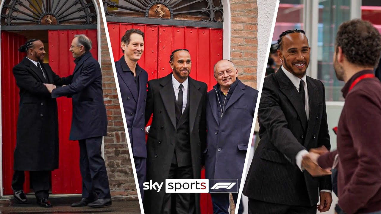 Lewis Hamilton's FIRST day at Ferrari | Behind the scenes 📹 - YouTube