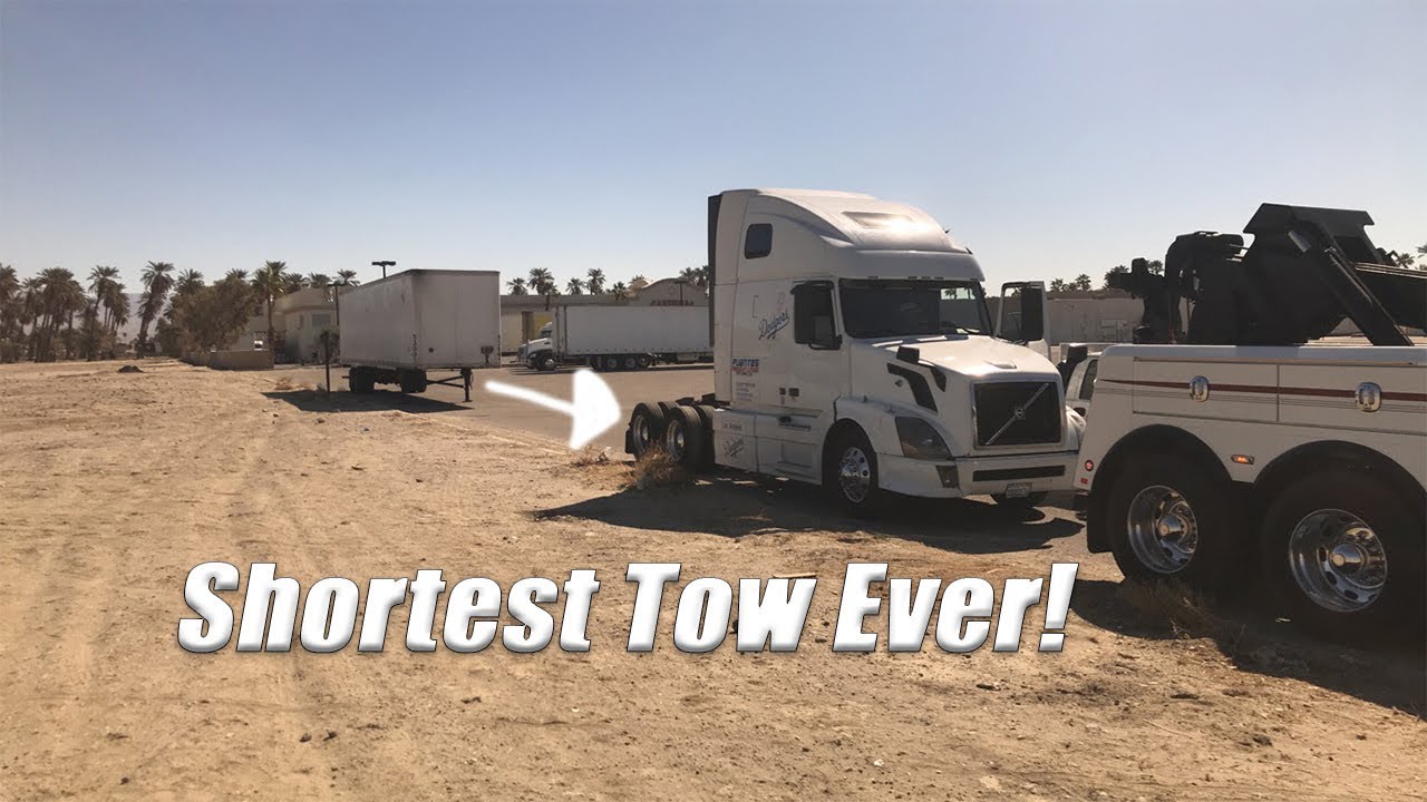 Shortest Semi Tow Ever! - YouTube