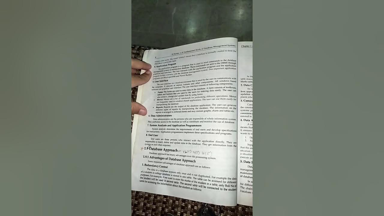 Database management system and components of database environment June ...