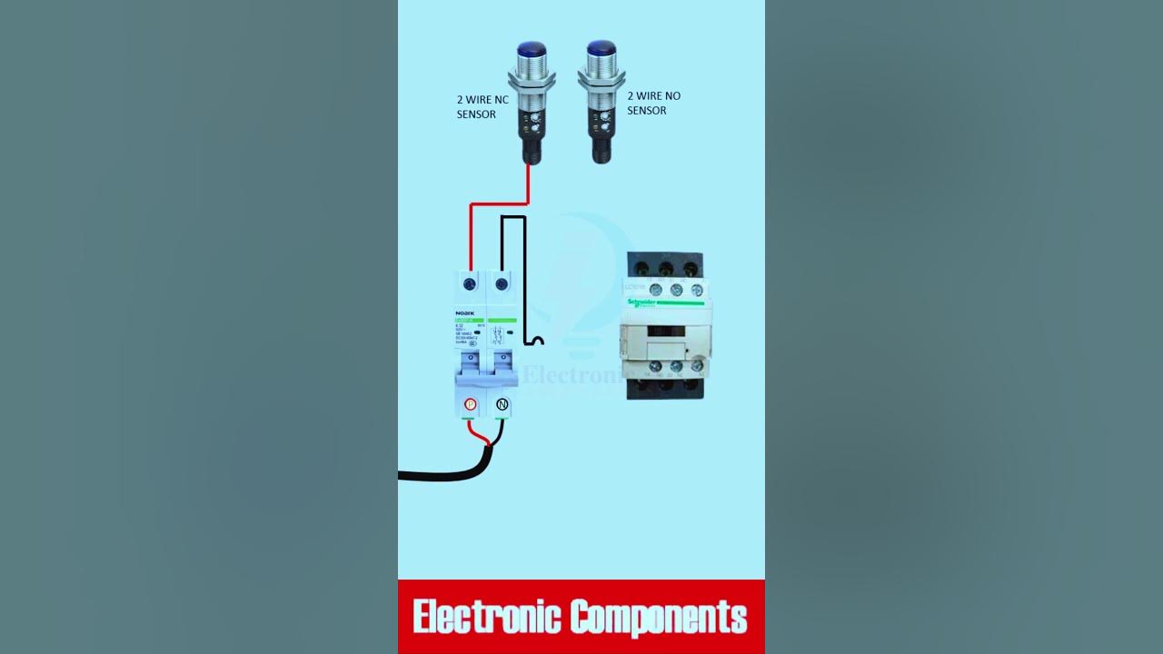 2 Wire Proximity Sensor Magnetic Contactor Connection #shots - YouTube