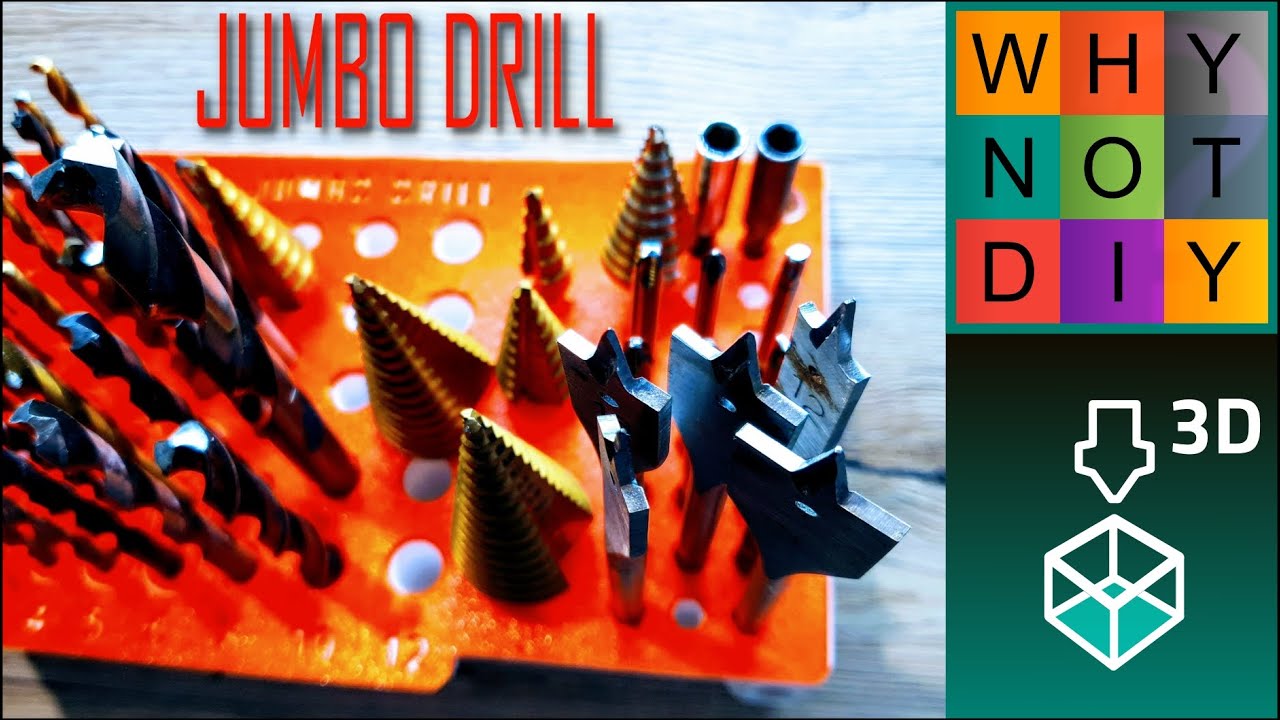 [JUMBO DRILL] A drill and bit holder - YouTube