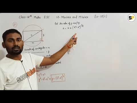Class 12 Maths | Application of derivatives | Maxima and Minima | Chapter 12 | Ex-12(c) Q27 to ...