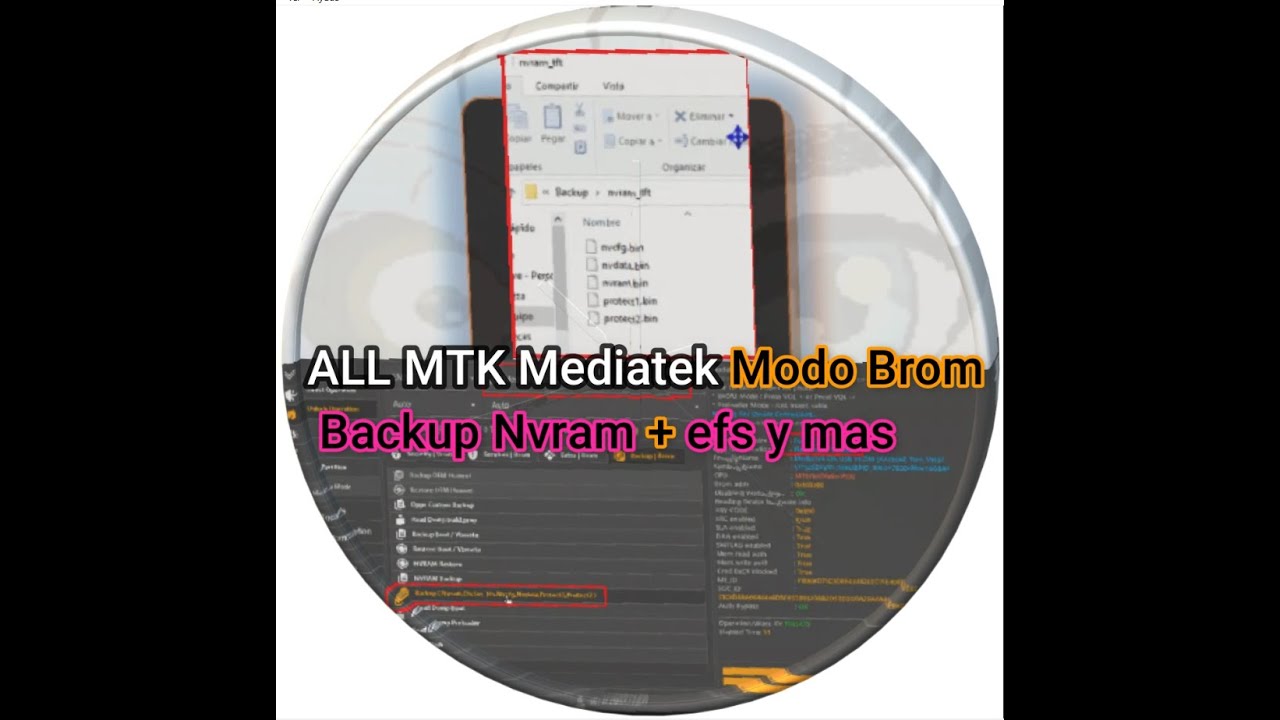 ALL MTK Mediatek Modo Brom Backup Nvram + efs y mas - YouTube