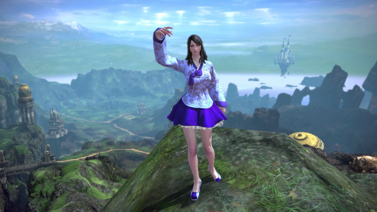 TERA - High-Elf Female - Sea Breeze Hanbok - YouTube