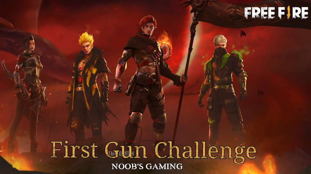First gun challenge | Free fire gameplay |Noob squad - Garena free fire ...