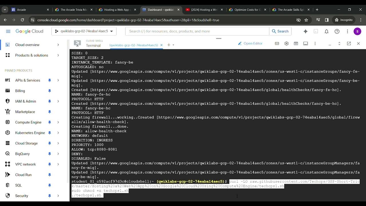 [2024] Hosting a Web App on Google Cloud Using Compute Engine | #GSP662 | #qwiklabs | #Short ...
